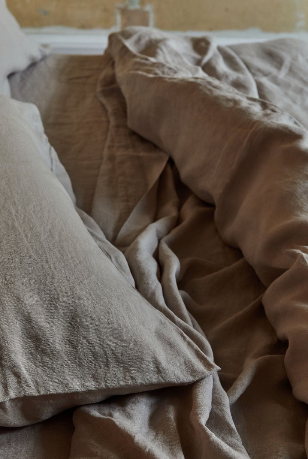 Sand Linen Flat Sheet | Order Stonewashed Linen Flat Sheet for King ...